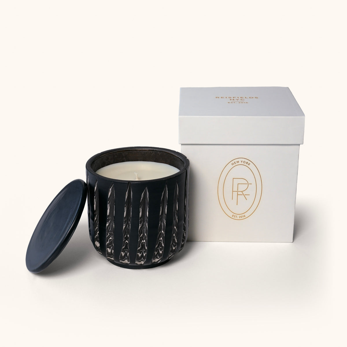 Marbled Ceramic Candle – Reisfields